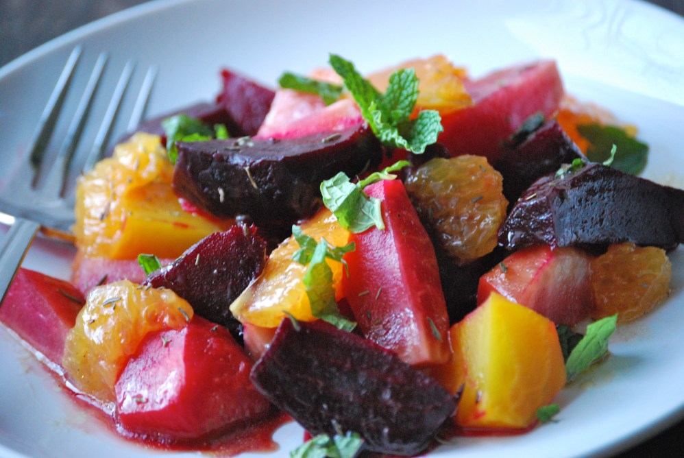 Roasted Beets with Orange and Mint | Relishing It